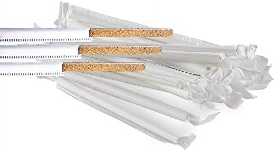 AGAVE FIBER STRAWS - 1000ct Individually Wrapped Biodegradable 8.2 ...