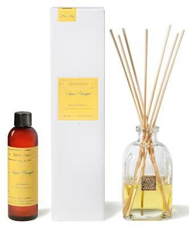 AGAVE PINEAPPLE Aromatique Reed Diffuser Gift Set Square Glass Bottle ...