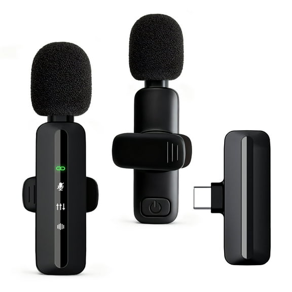 Wireless Mini Microphone for iPhone, Android Phone - Bluetooth Lavalier ...