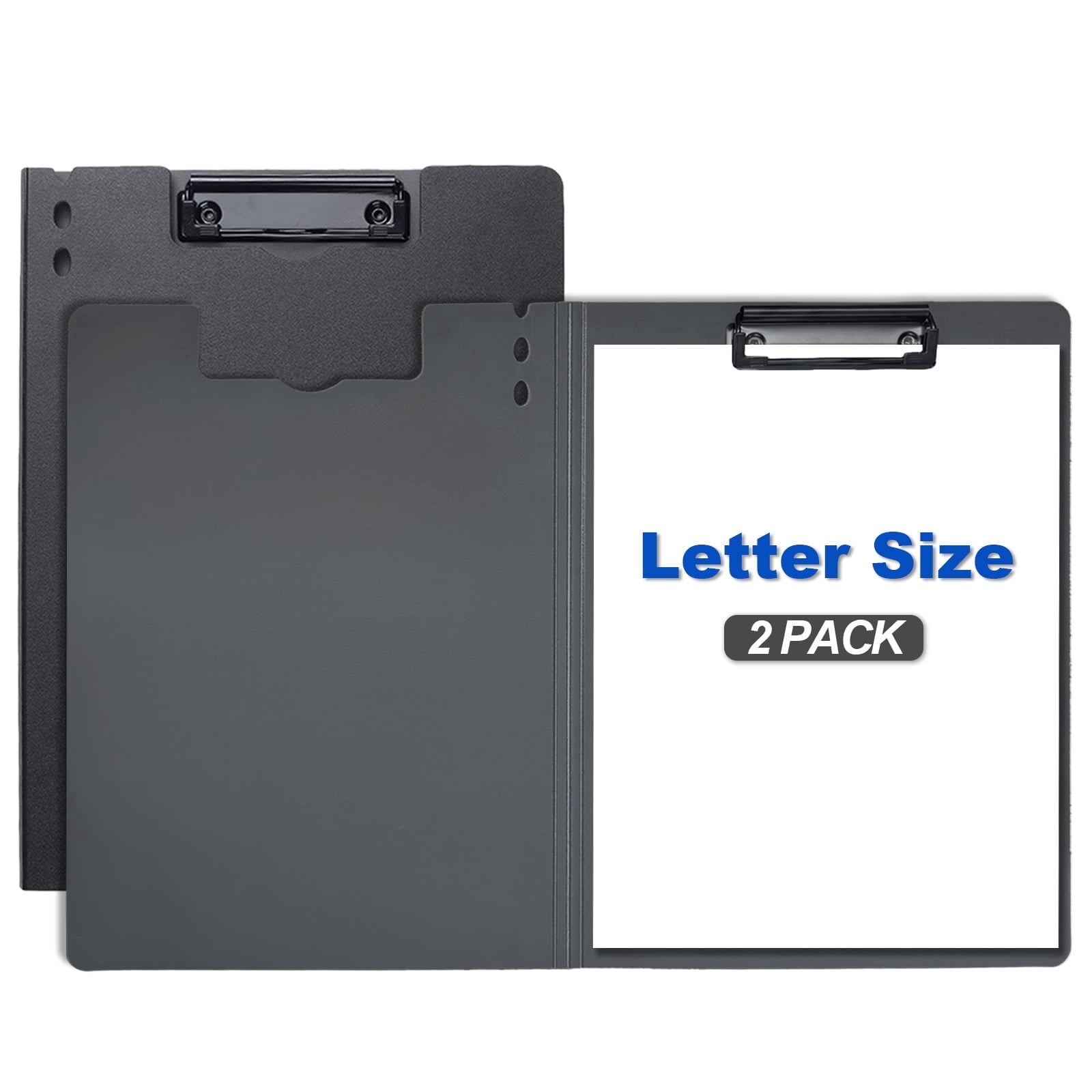 AGCAN Clipboard Folder, 2 Pack Letter Size Clip Board File Folder, 360 ...