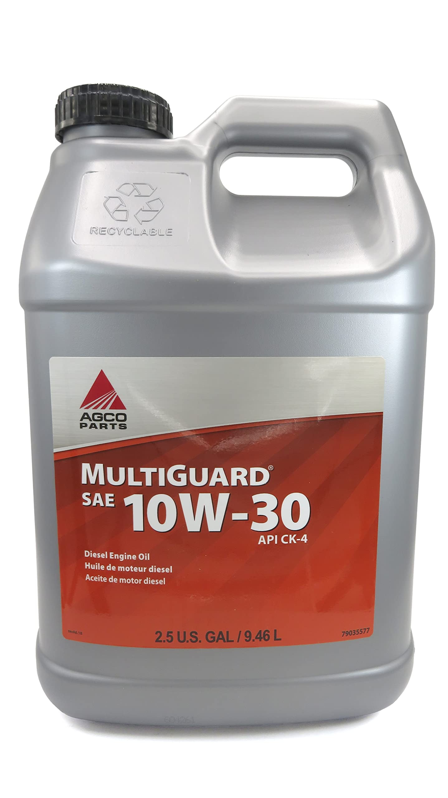 AGCO MultiGuard SAE 10W-30 API CK-4 Conventional Diesel Engine Oil 2.5 ...