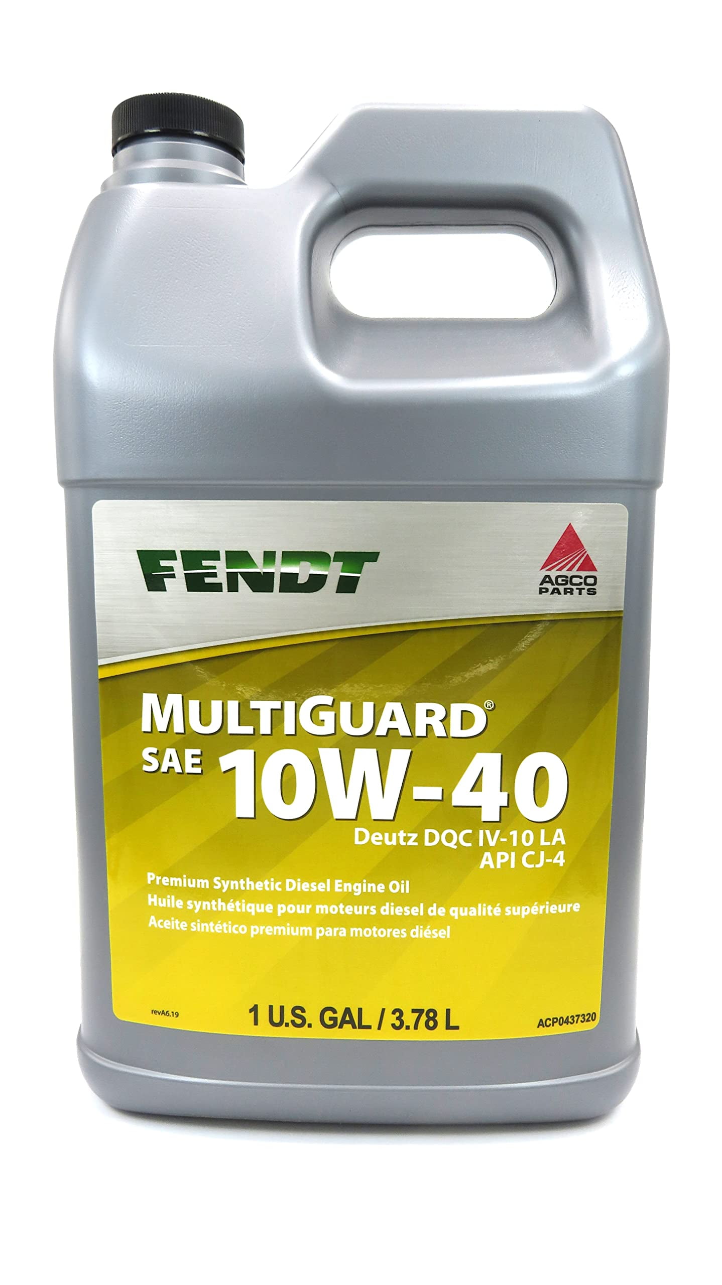 AGCO MultiGuard SAE 10W-40 Synthetic Diesel Engine Oil API CJ-4 1 Gallon, ACP0437320 - Walmart ...
