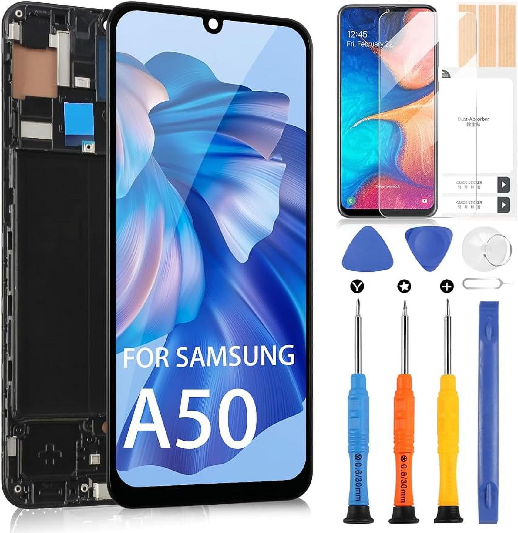 AGCUT LCD Screen Replacement with Repair Kit for Samsung Galaxy A50 ...