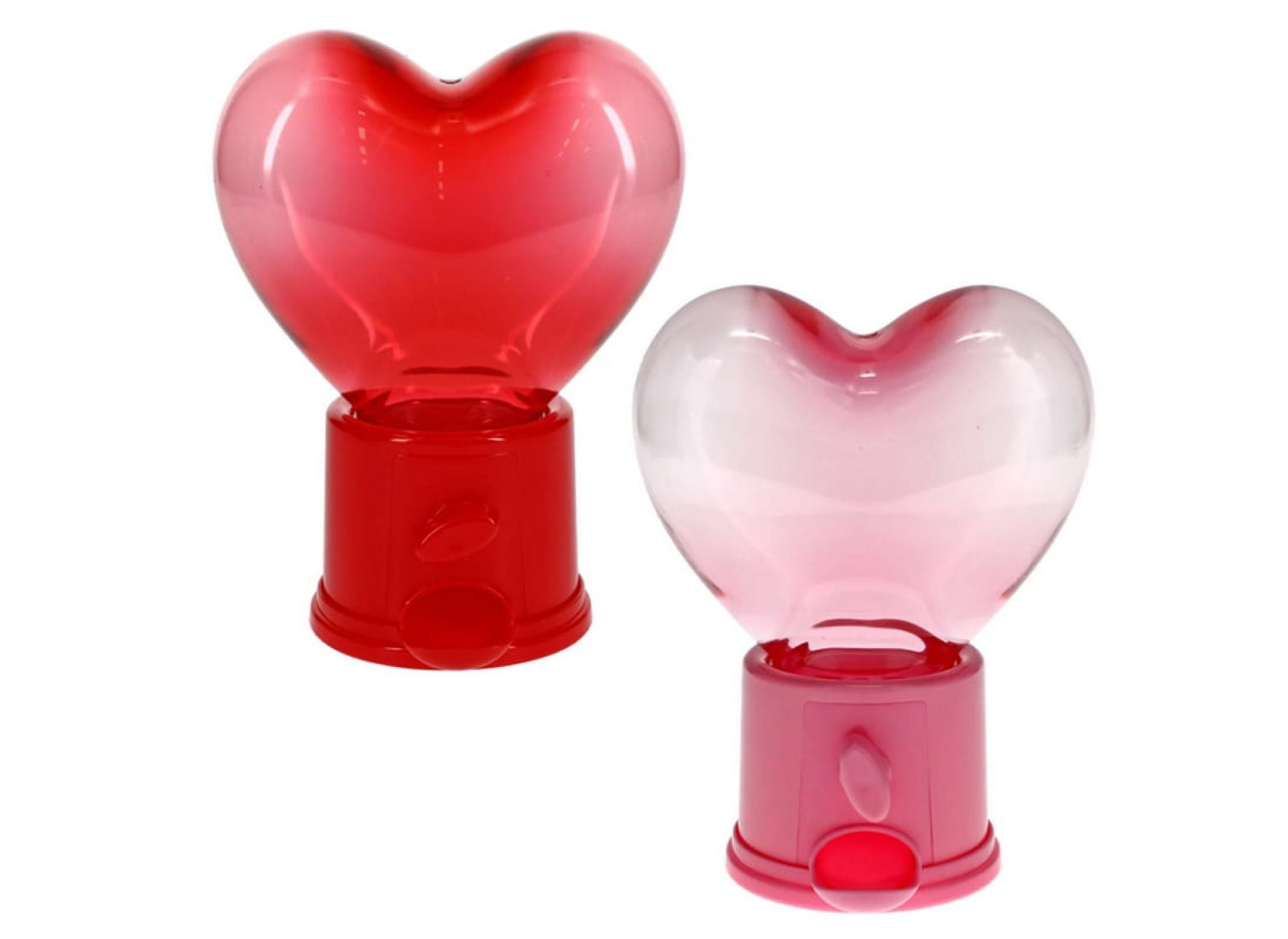 AGD Valentines Craft Supply - Plastic Candy Snack Heart-Shape Dispenser ...