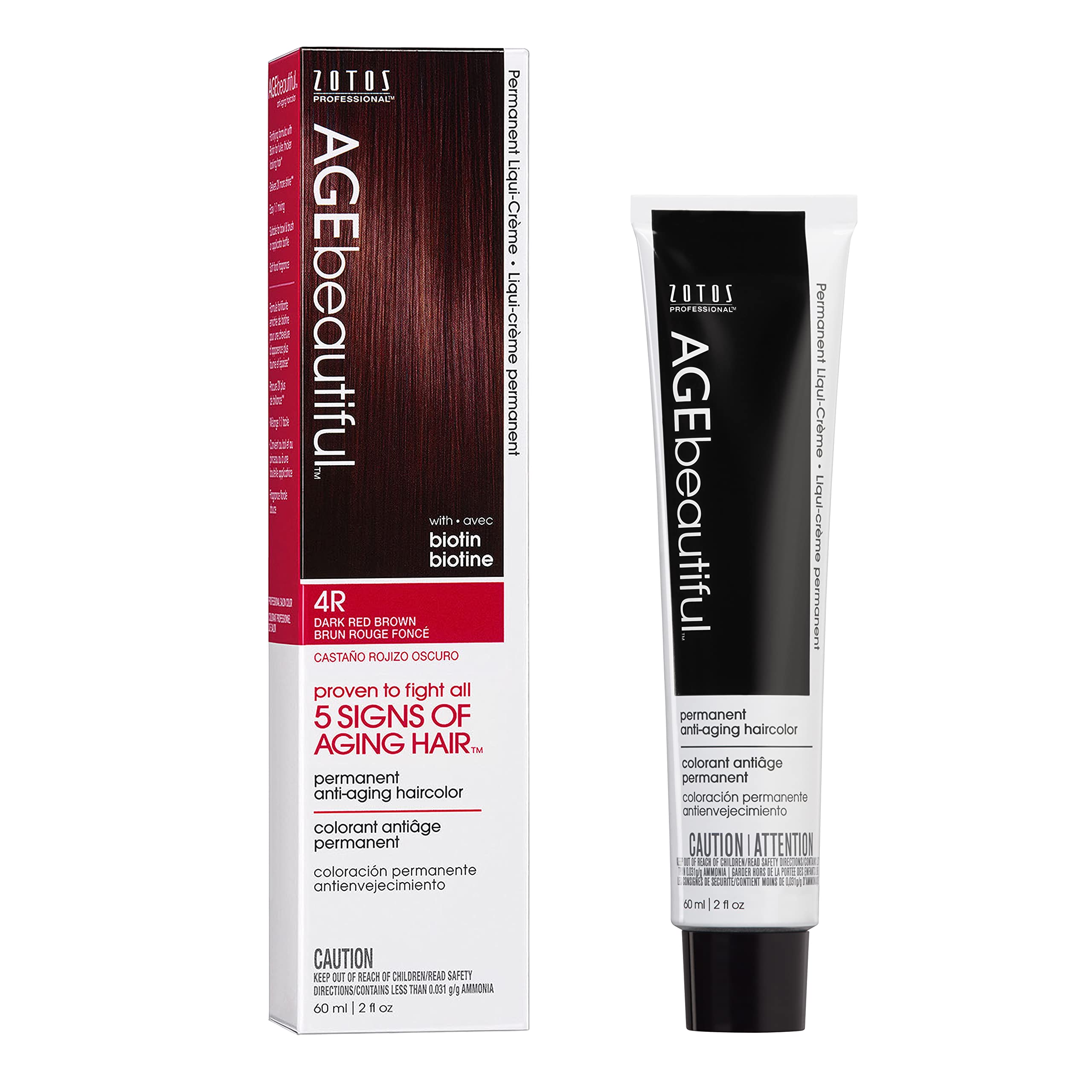 AGE beautiful Permanent Hair Color Dye Liqui Creme | 100% Gray Coverage ...