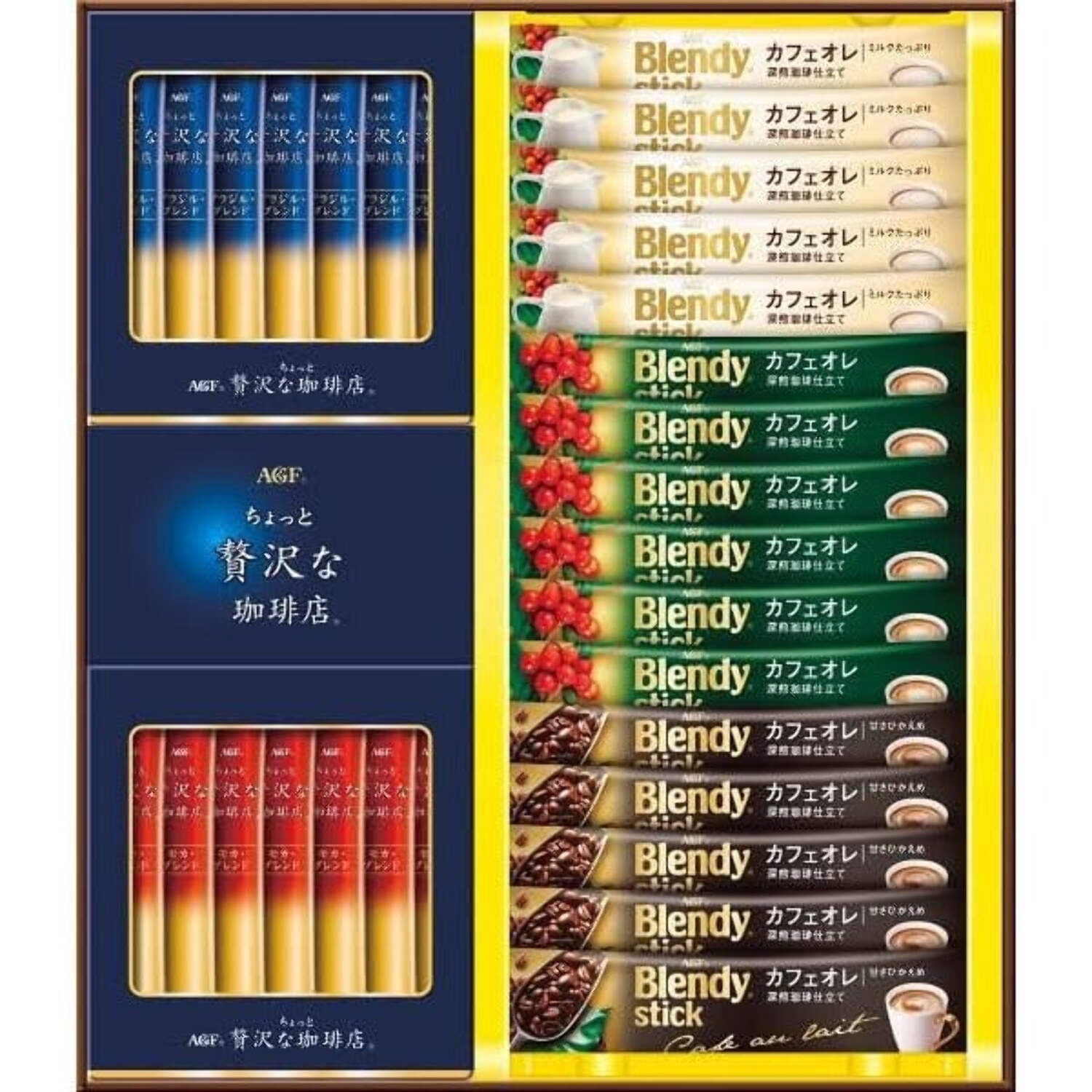 AGF Stick Cafe au Lait Coffee assortment Gift Set BZT-20Y Made in JAPAN ...