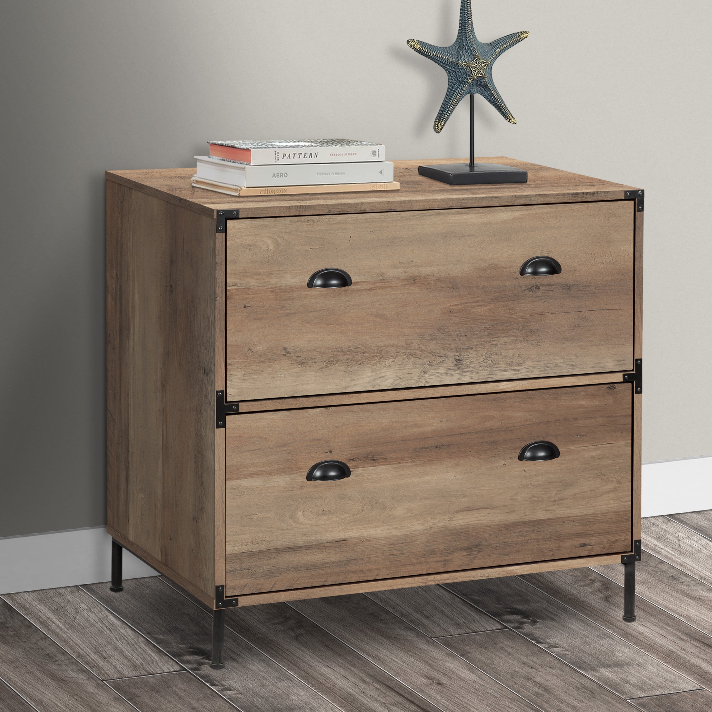 AGHDECO Orman 2-Drawer Particle Board/Wood Lateral Filing Cabinet in ...
