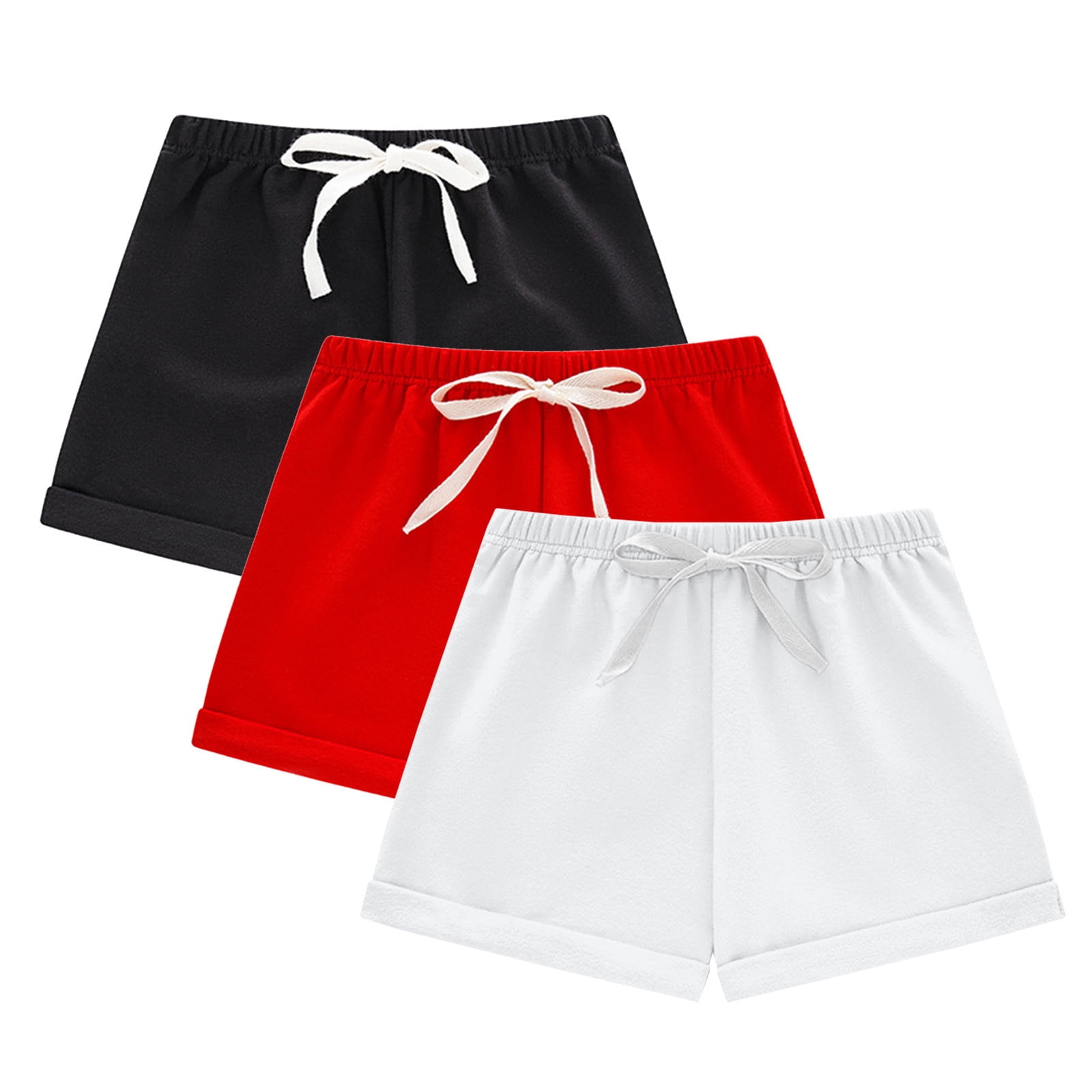 AGKIZG 3PC Solid Color Loose Comfortable Home Casual Shorts for Boys ...