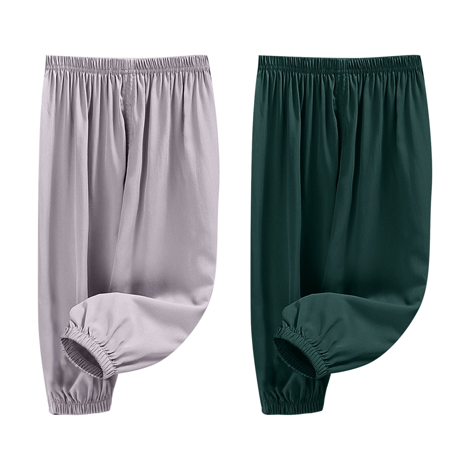 AGKIZG Kids 2 to 10 Years Summer Ice Silk Sports Pants for Kids ...