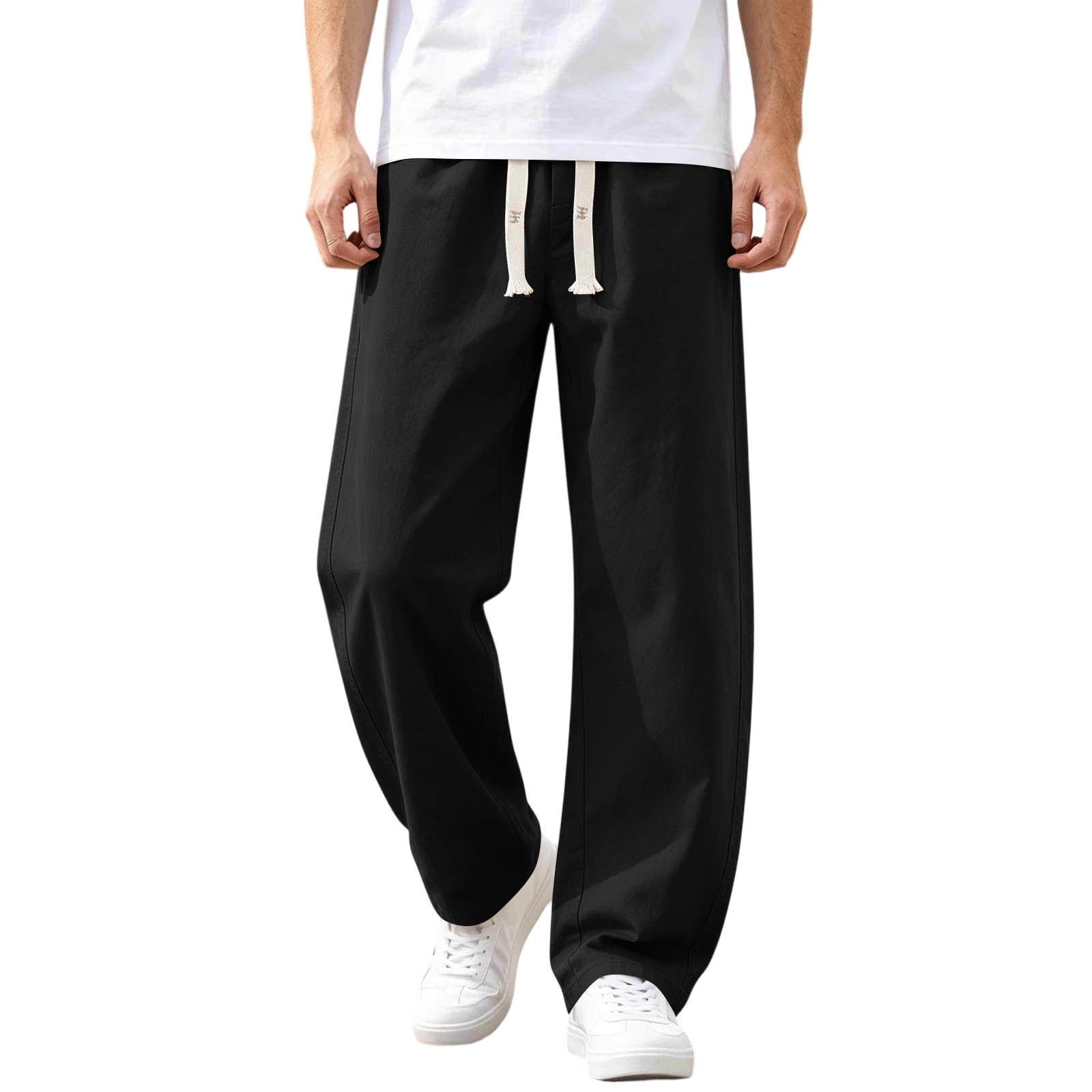 AGKIZG Men's Casual Denim Fashion Jeans with Pockets Elastic Waist ...