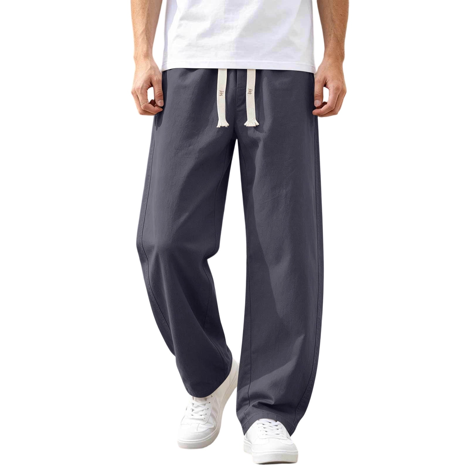 AGKIZG Men's Casual Denim Fashion Jeans with Pockets Elastic Waist ...