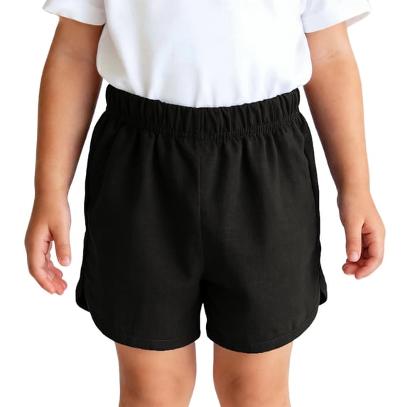 AGKIZG Solid Color Loose Sports Casual Daily Shorts for Baby Boys Girls ...