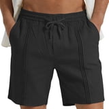 AGKIZG Solid Color Men Gym Fitness Shorts Elastic Waist Breathable ...