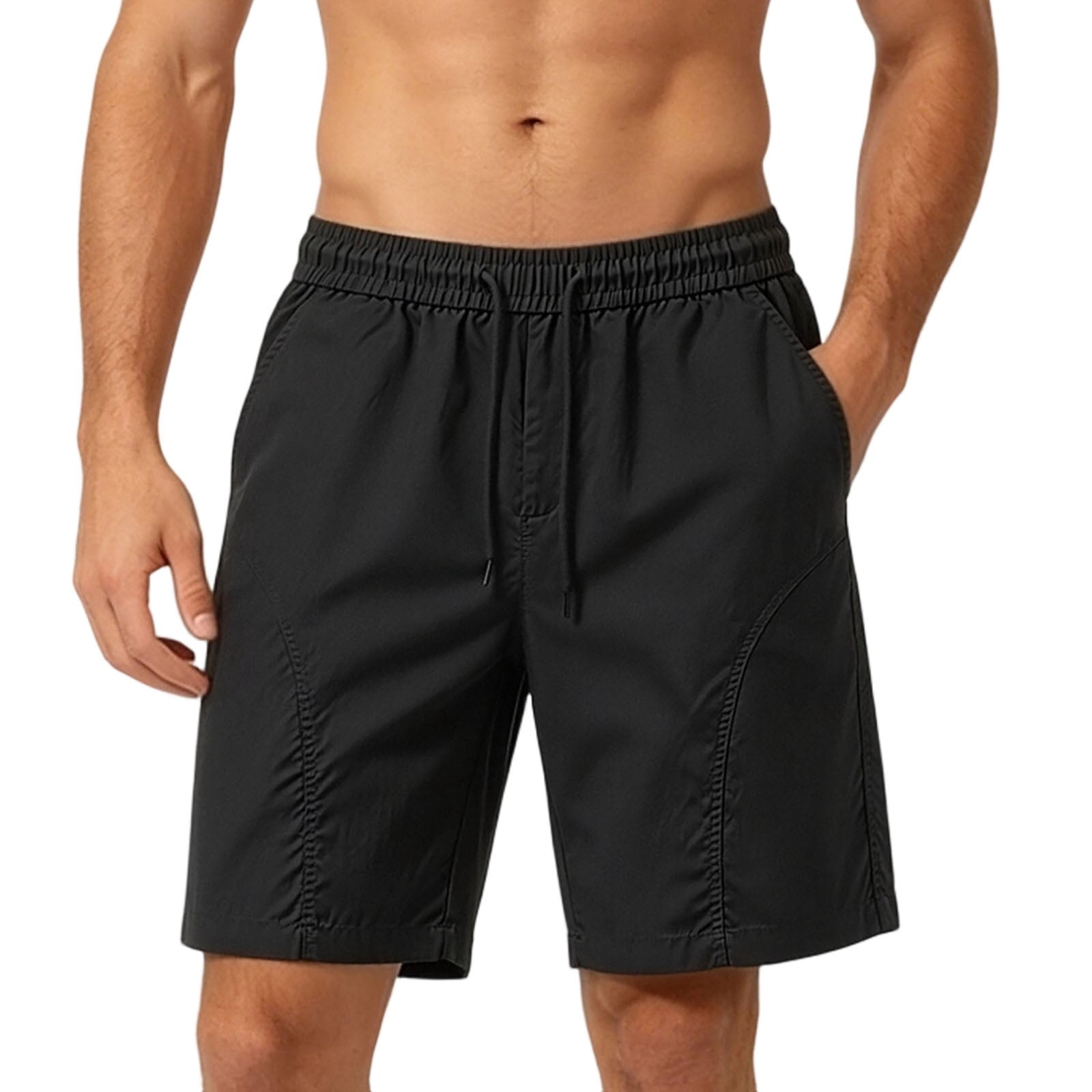 AGKIZG Solid Color Men Running Fitness Shorts Dry Breathable Cut ...