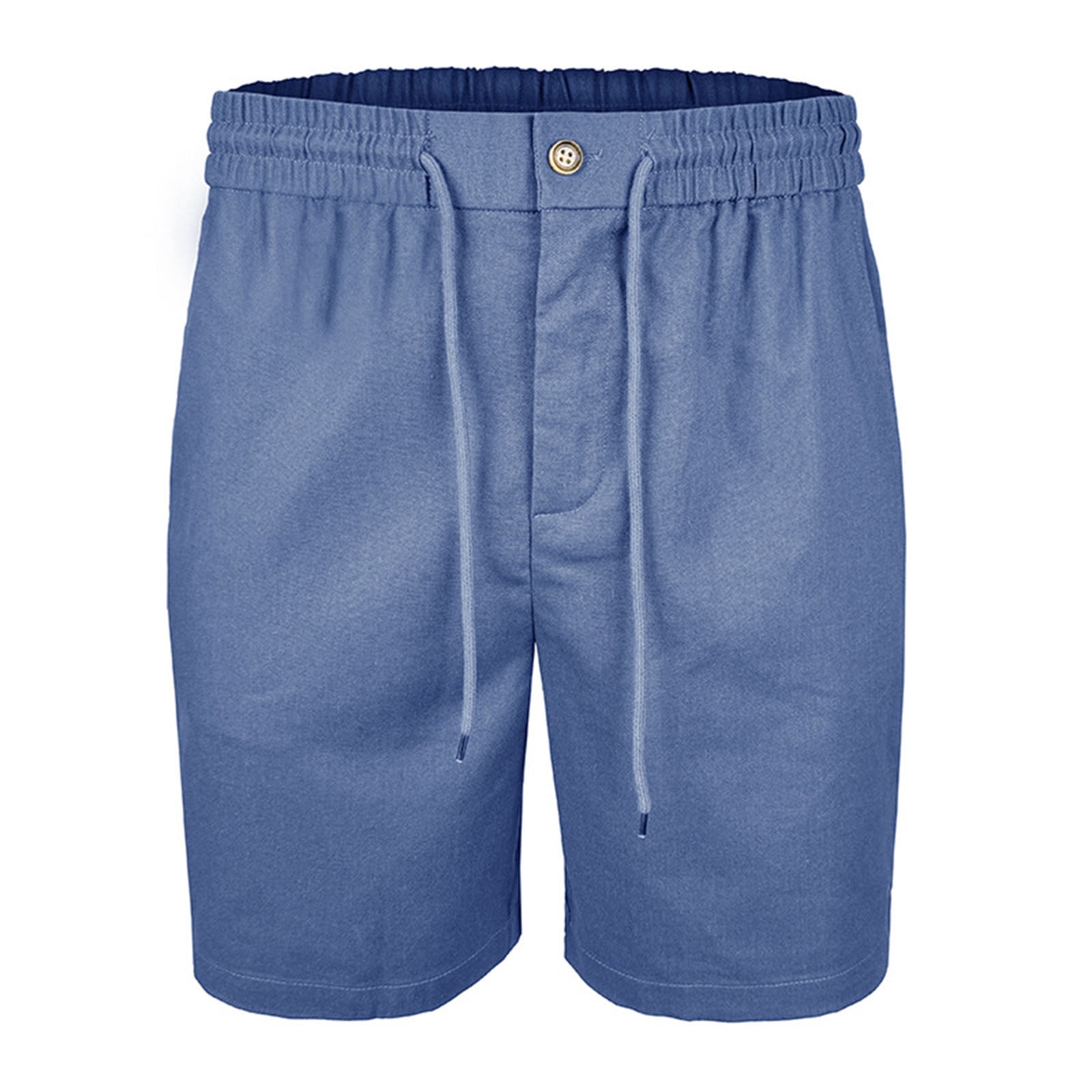 AGKIZG Solid Color Men Running Shorts Elastic Waist Inner Drawstring ...