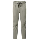 AGKIZG Solid Color Men's Ice Silk PantBreathable Casual Pants Commute ...