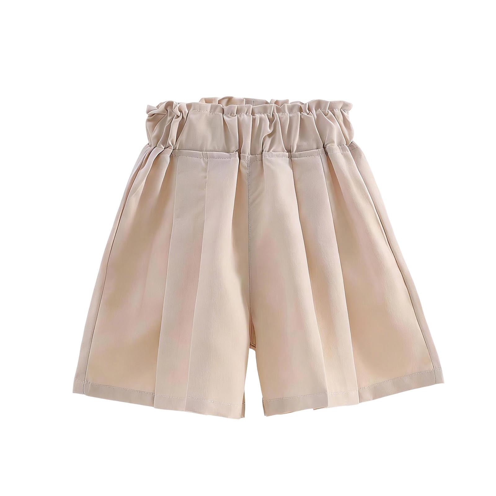 AGKIZG Solid Color Thin Versatile Loose Casual Skort Shorts for Girls 3 ...