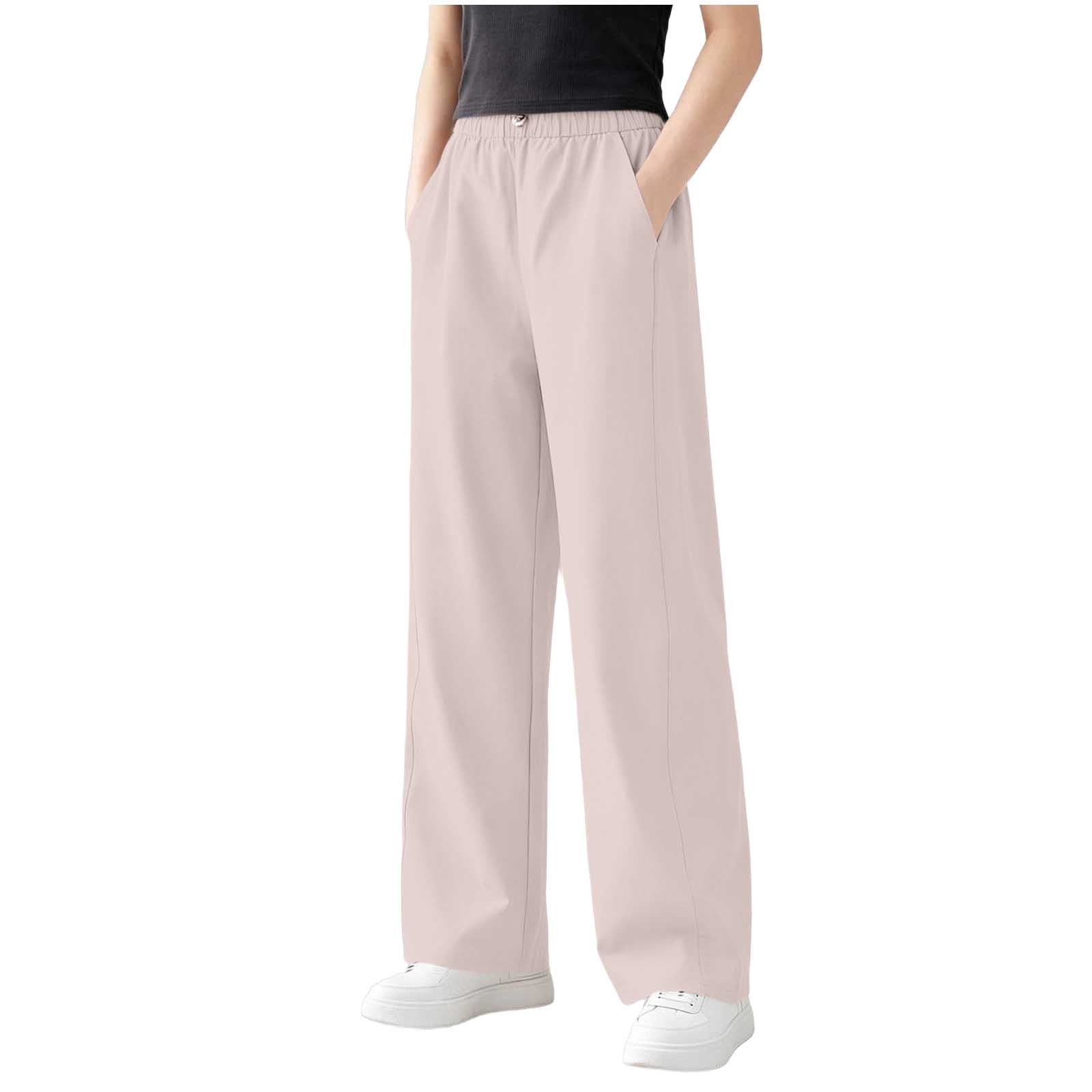 AGKIZG Solid Color Waterproof Sun Protection Straight Leg Wide Leg ...
