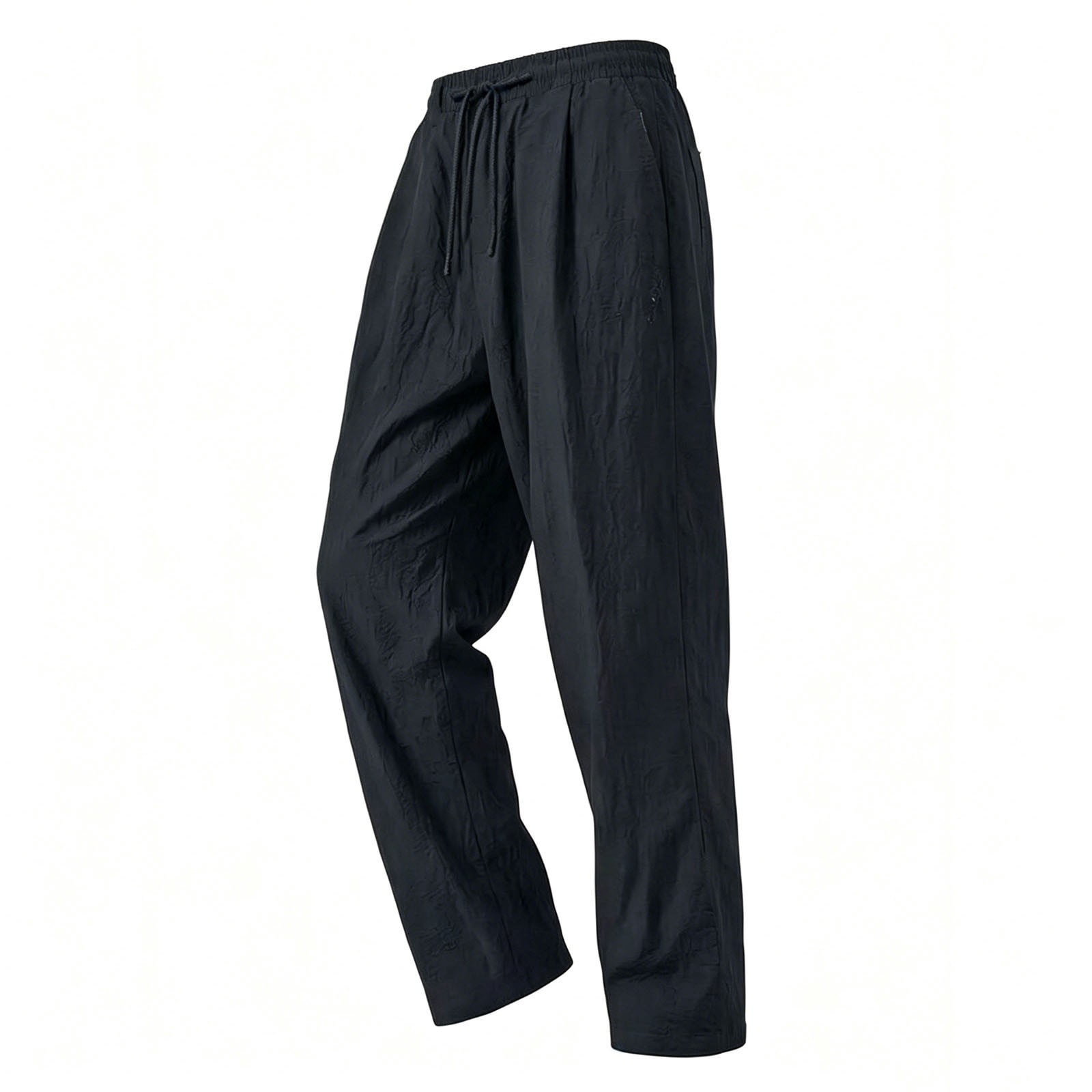 AGKIZG Summer Casual Pants Loose Straight Leg Outdoor Ice Silk Men's ...