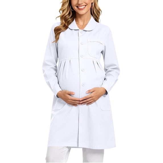 AGKIZG Summer Dresses for Women Maternity Uniform Plus Size Long Sleeve ...