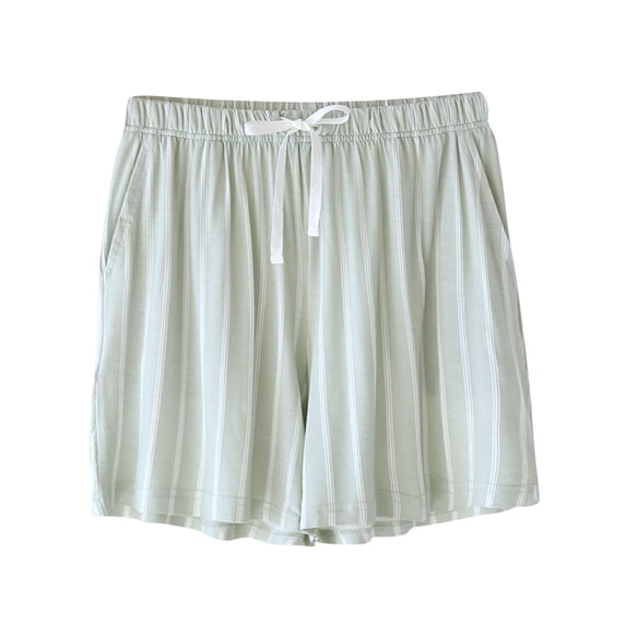 AGKIZG Womens Solid Color Five Points Pajama Pants Thin Loose Cutting ...