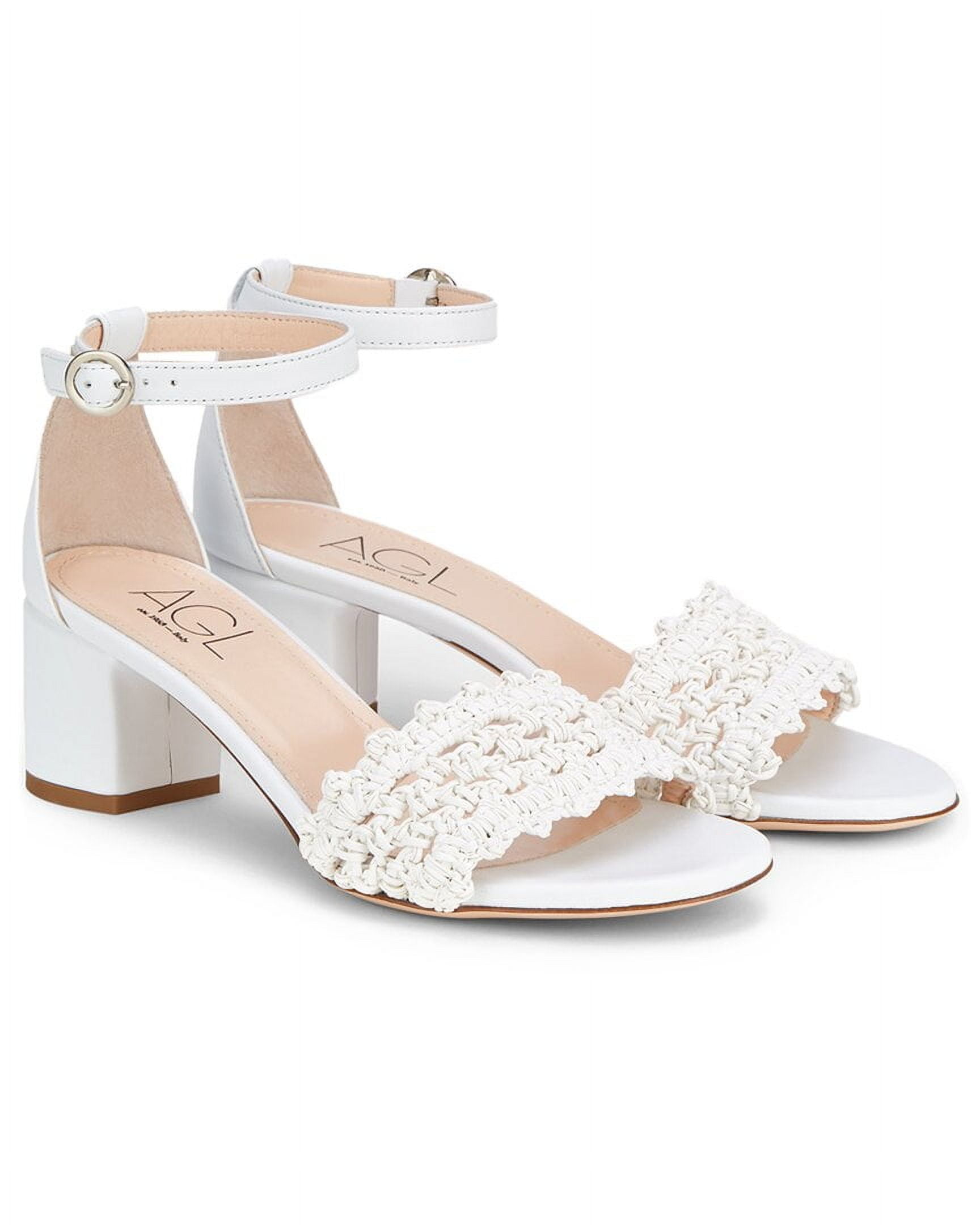 AGL Crochet Leather Sandal, 39.5 - Walmart.com