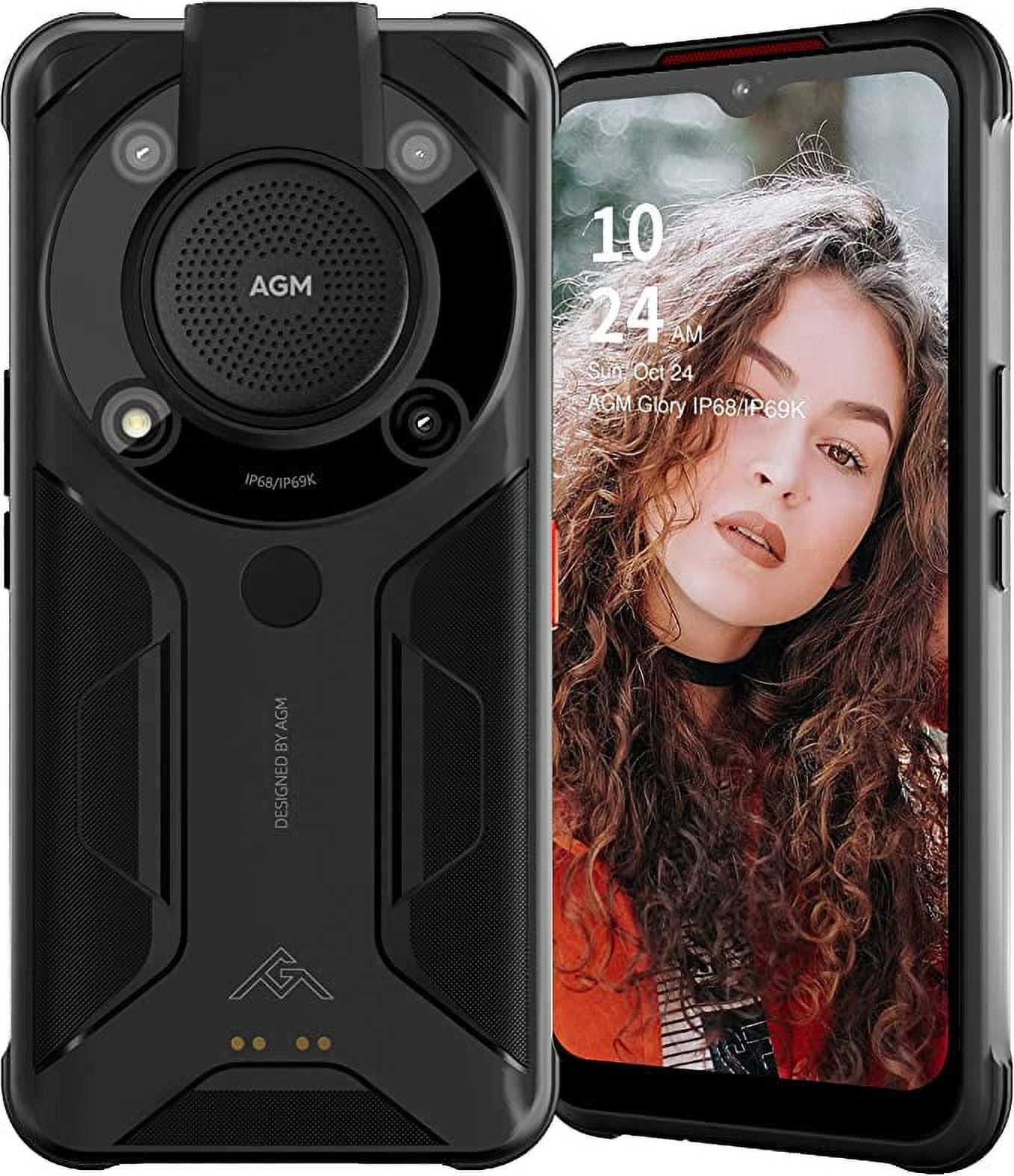 AGM Glory Cell Phone Unlocked 5G Rugged Phone Qualcomm 110dB Big Speaker 48MP+20MP Night Vision ...