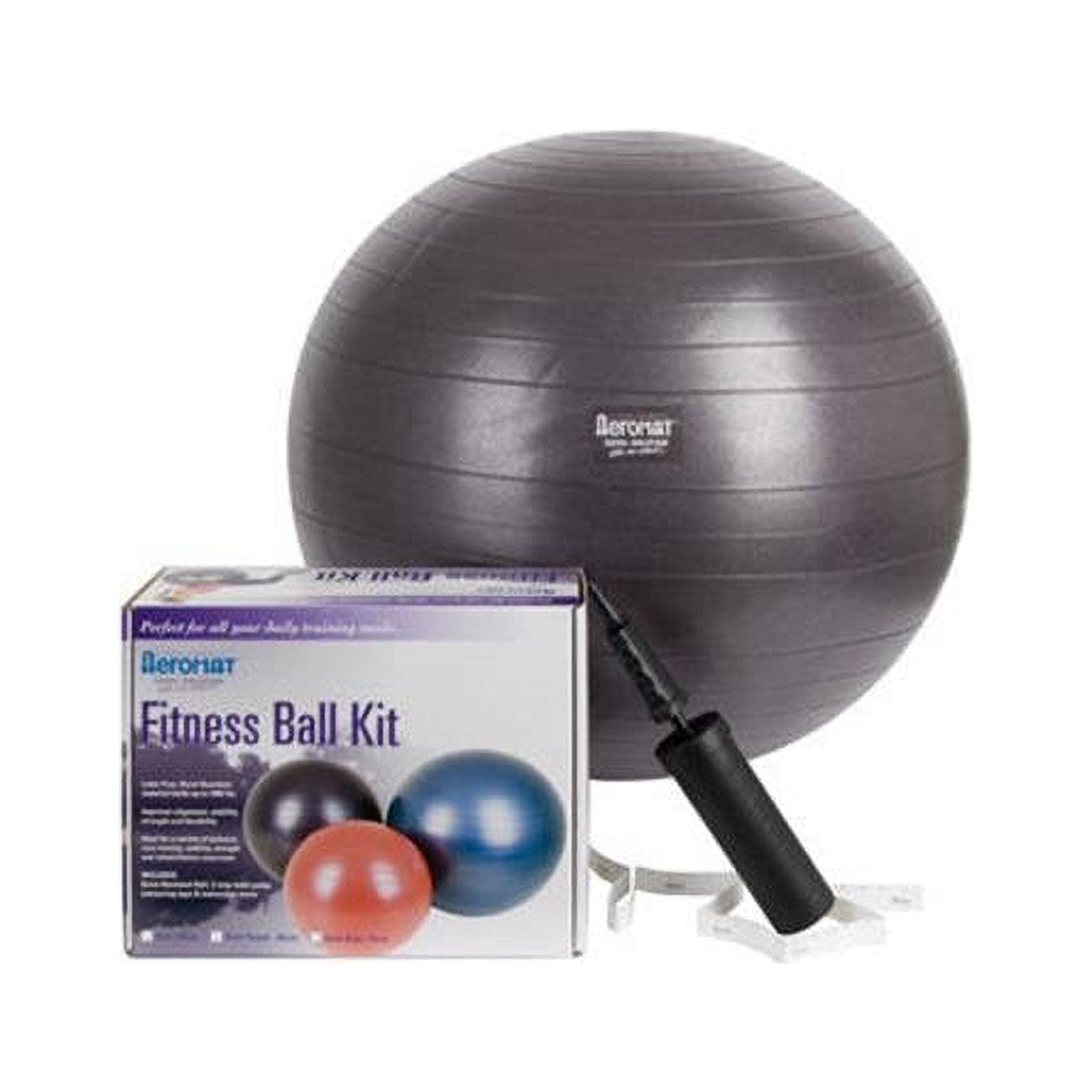 AGM Group 65 cm Fitness Ball Kit - Dark Purple - Walmart.com