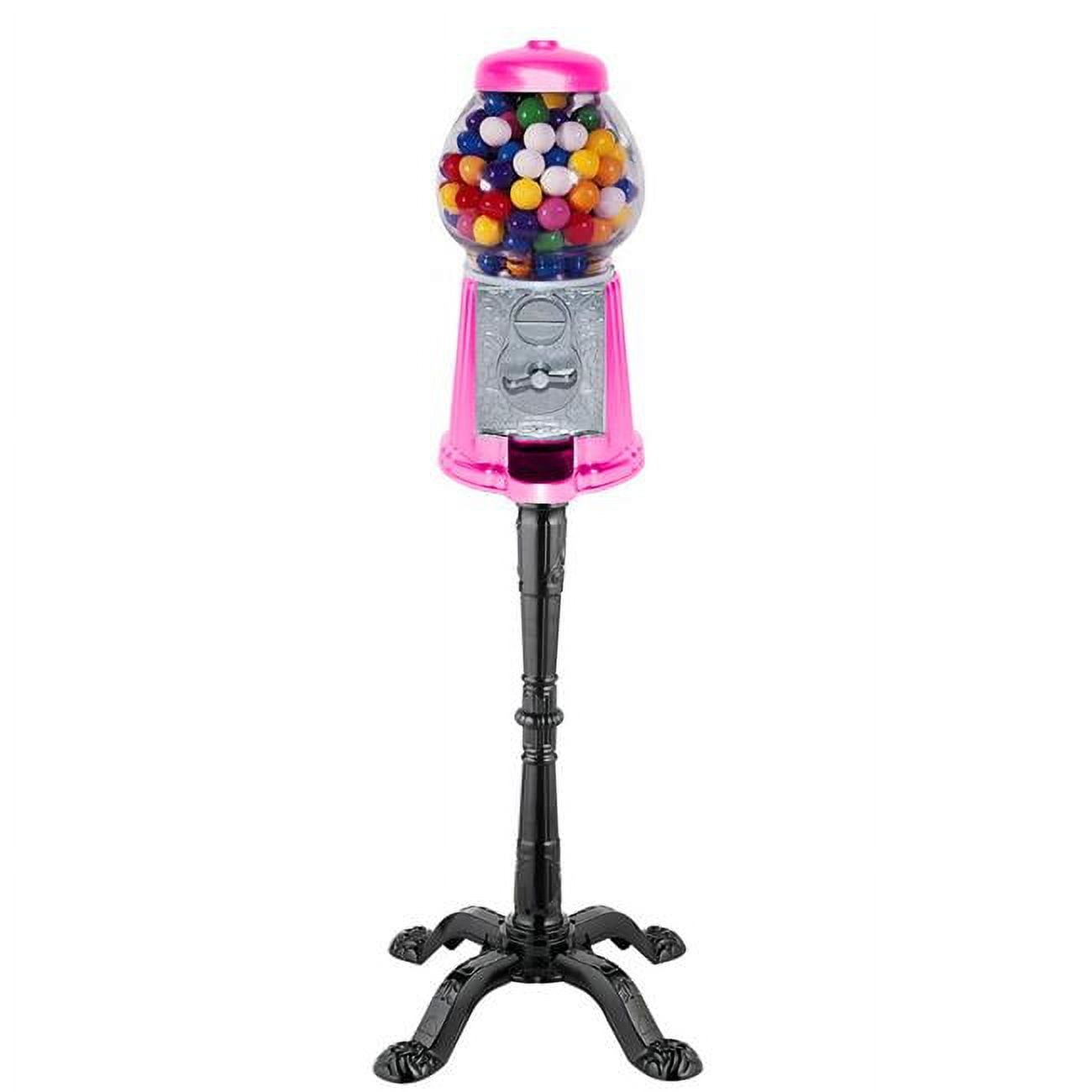 AGMC AGMC-12 15 in. Hot Pink Tall Classic Gumball Machine with Antique ...
