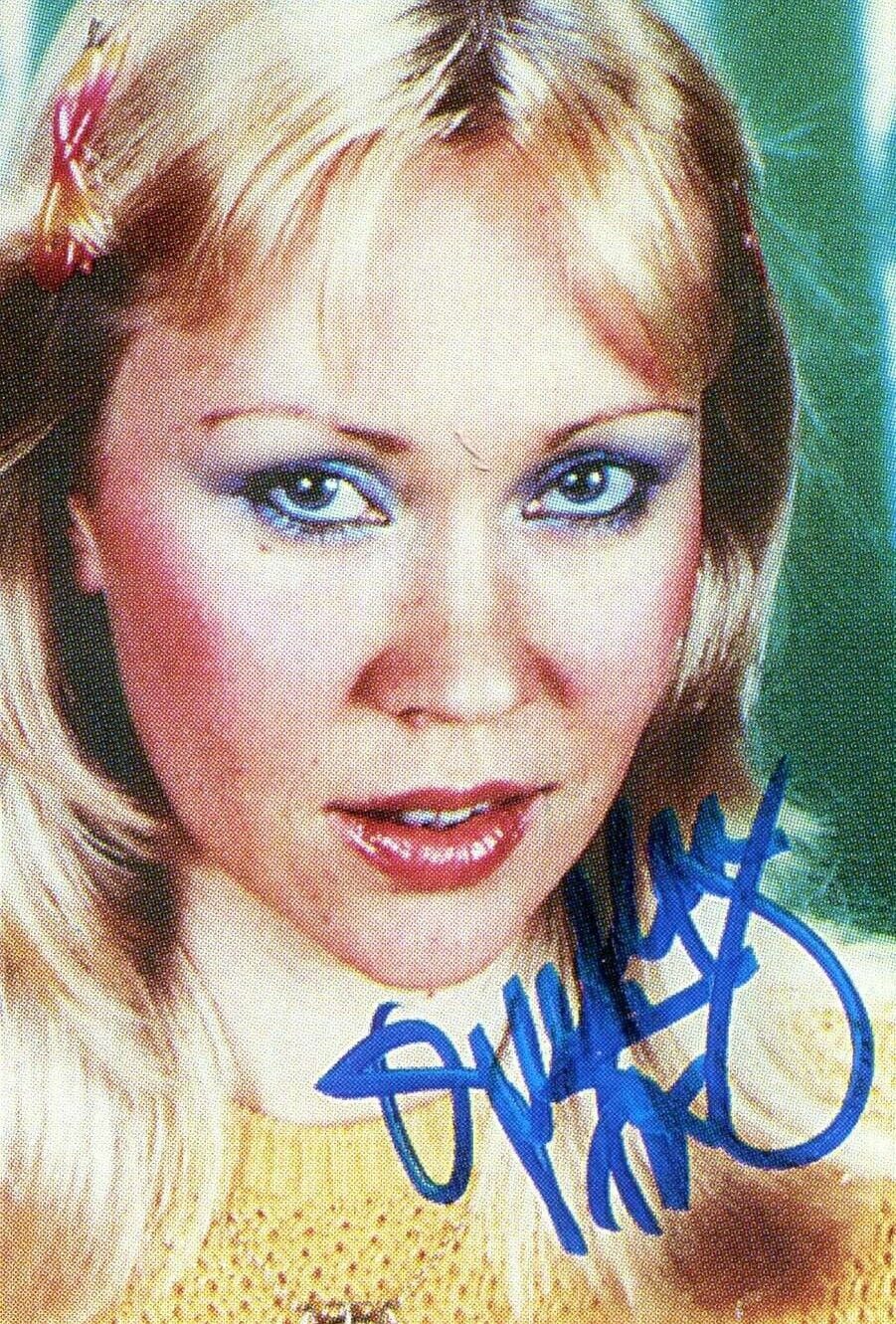 AGNETHA FALTSKOG (ABBA) Signed Photo Poster paintinggraph - Swedish Pop ...