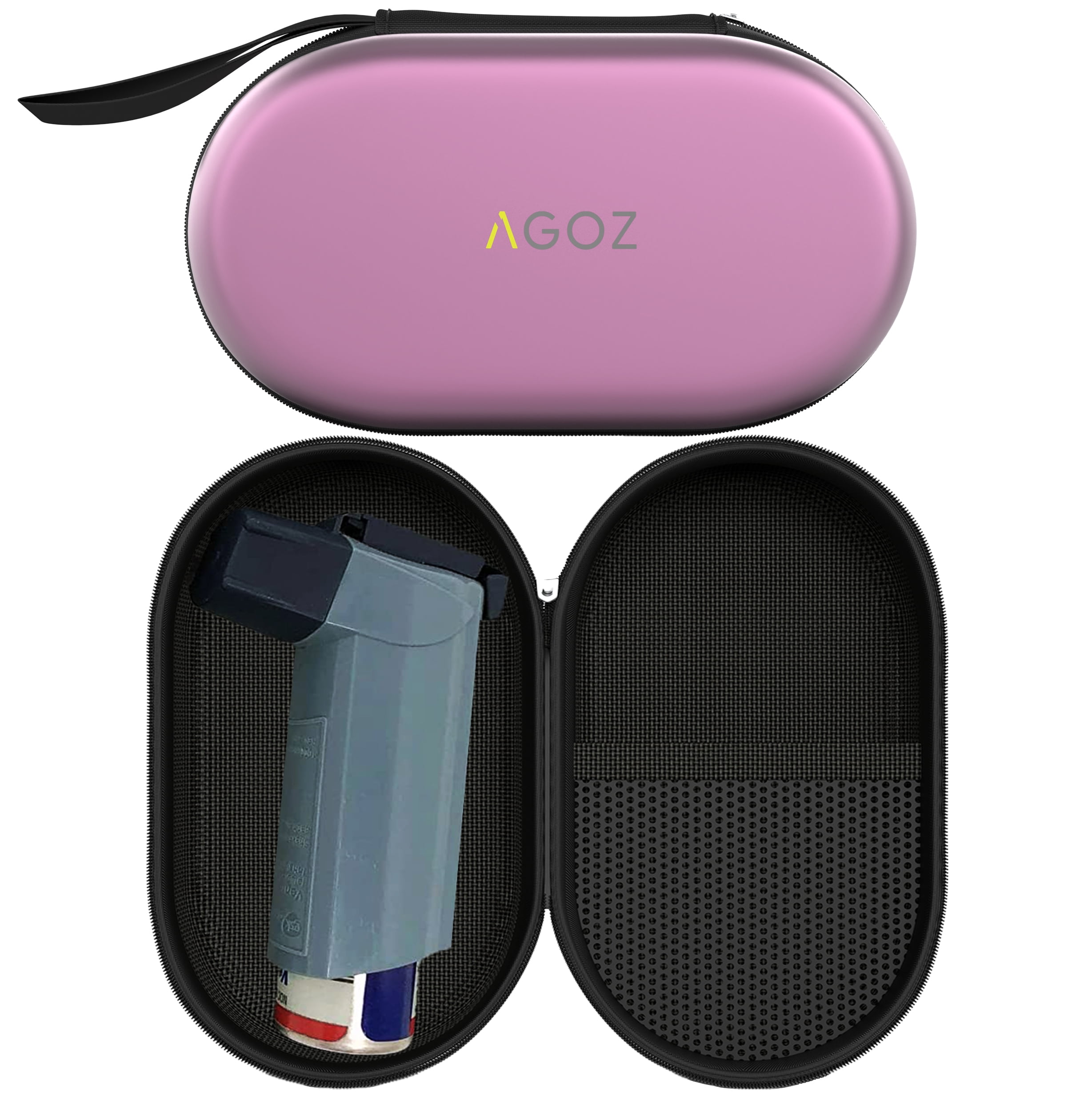 AGOZ Portable Asthma Inhaler Case, Zippered Protective Medical Holder ...