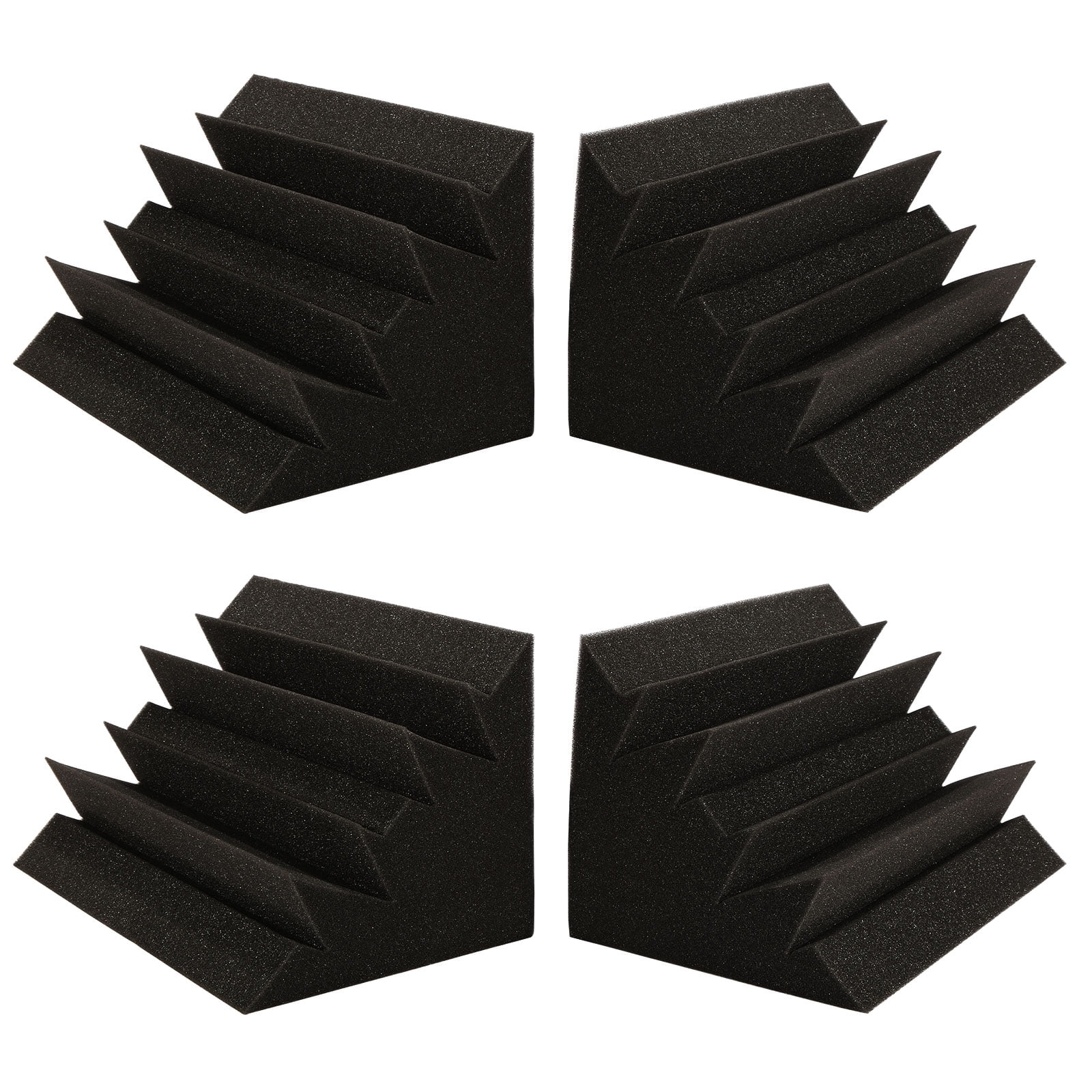 , AGPTEK 4 Pack 12" x 7" x 7" Bass Traps Acoustic Foam Acoustic Panels ...