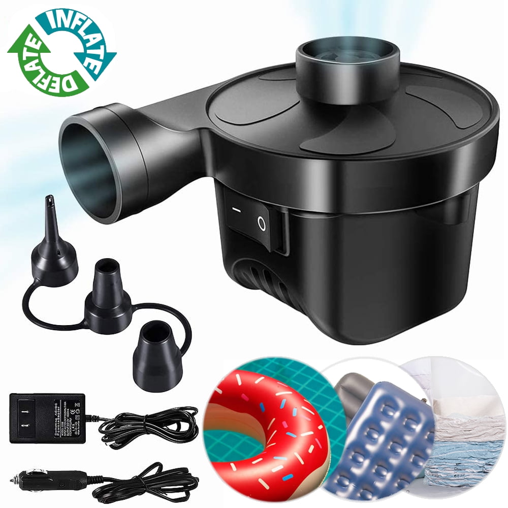 AGPTEK Electric Air Pump, Quick-Fill, AC/DC, for Camping & Air Mattress ...
