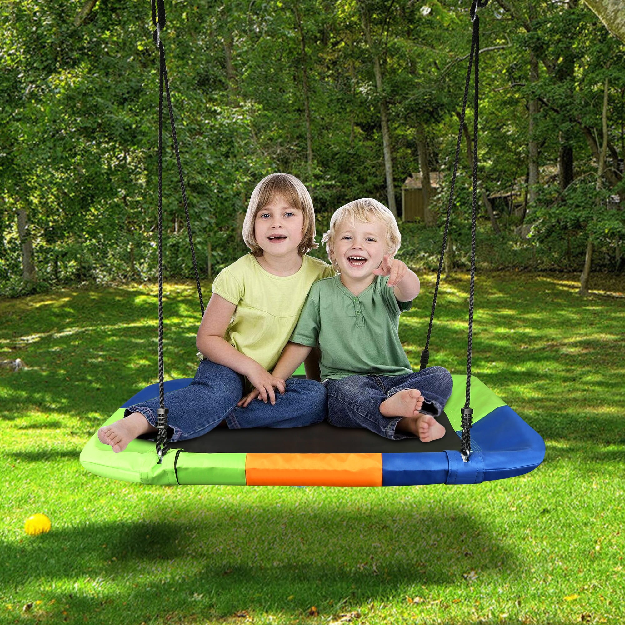 AGPTEK Rainbow Platform Swing Set Accessory, 47" x 31.5" - Walmart.com
