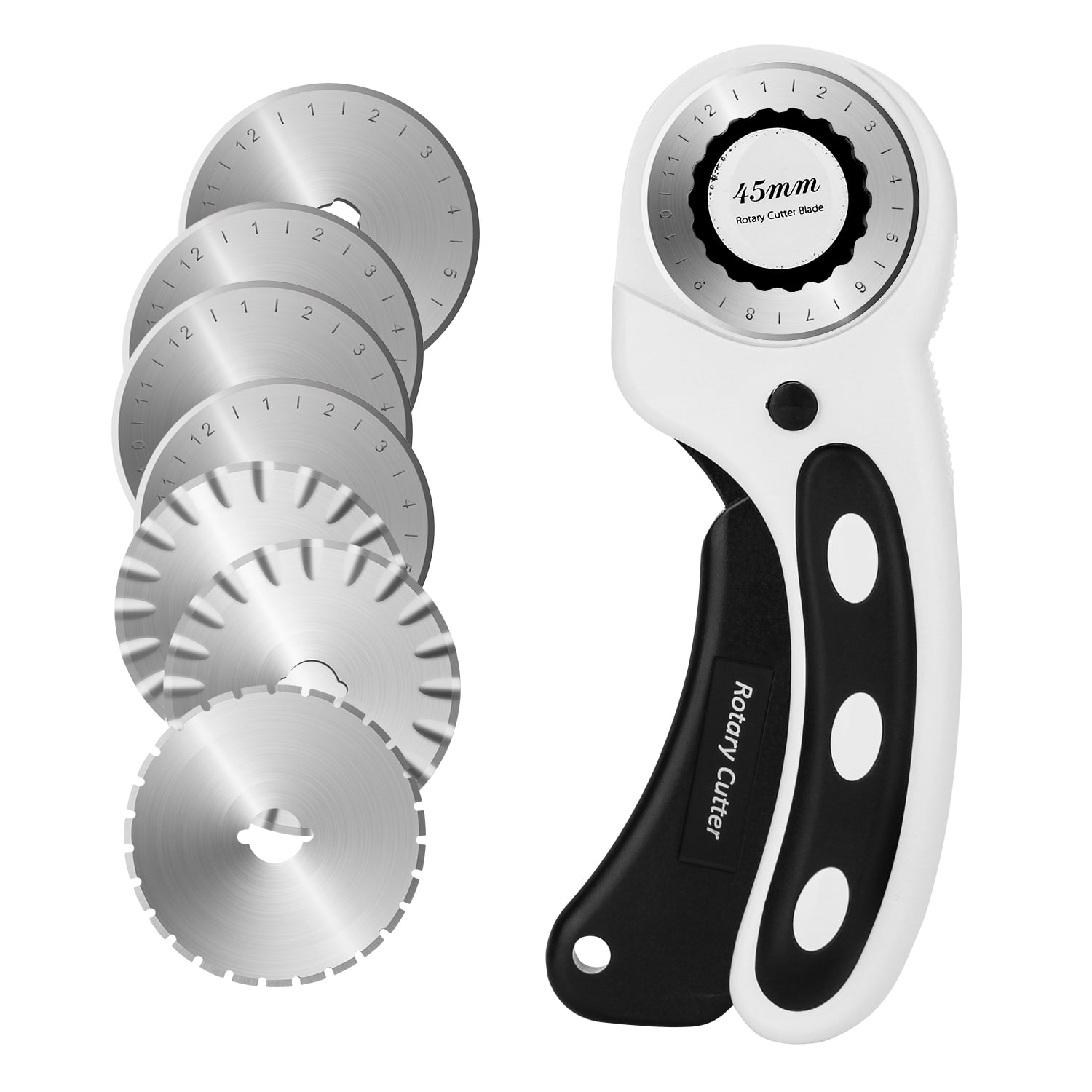 AGPtek 45mm Rotary Cutter Set, AGPtek Rotary Cutter with 7 Replacement ...