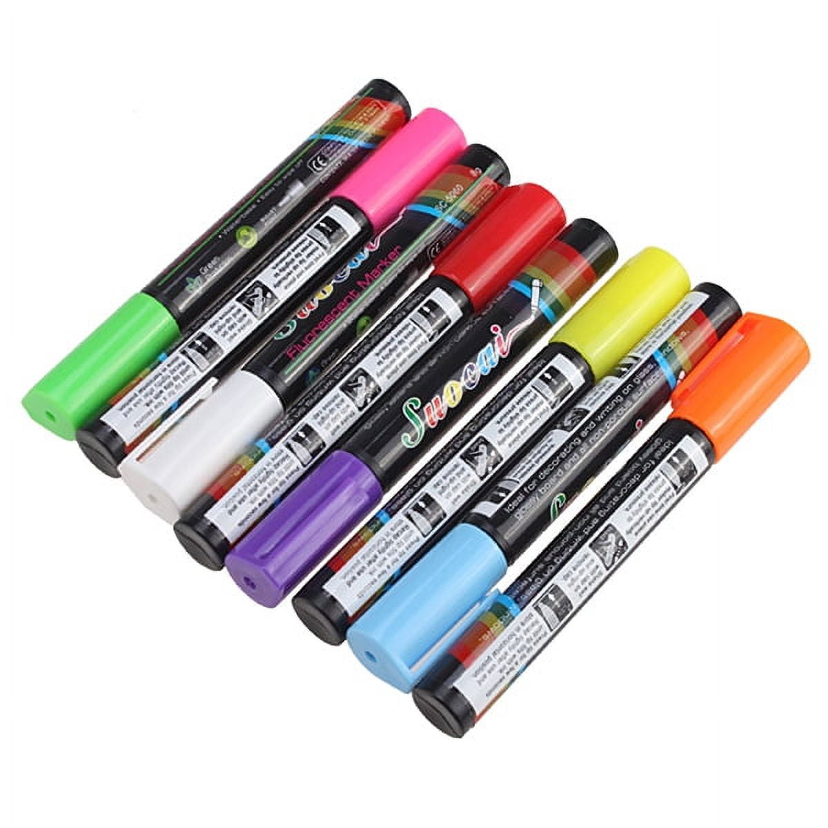 AGPtek 8 Colors Fluorescent Marker Pens for LED Writing Board Glass ...