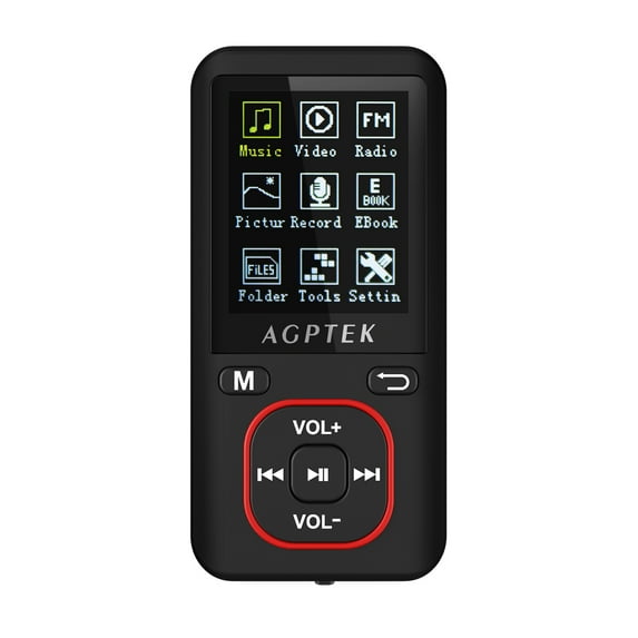 AGPtek MP3 Music Player Latest Version 8 GB 70 Hours Playback Lossless ...