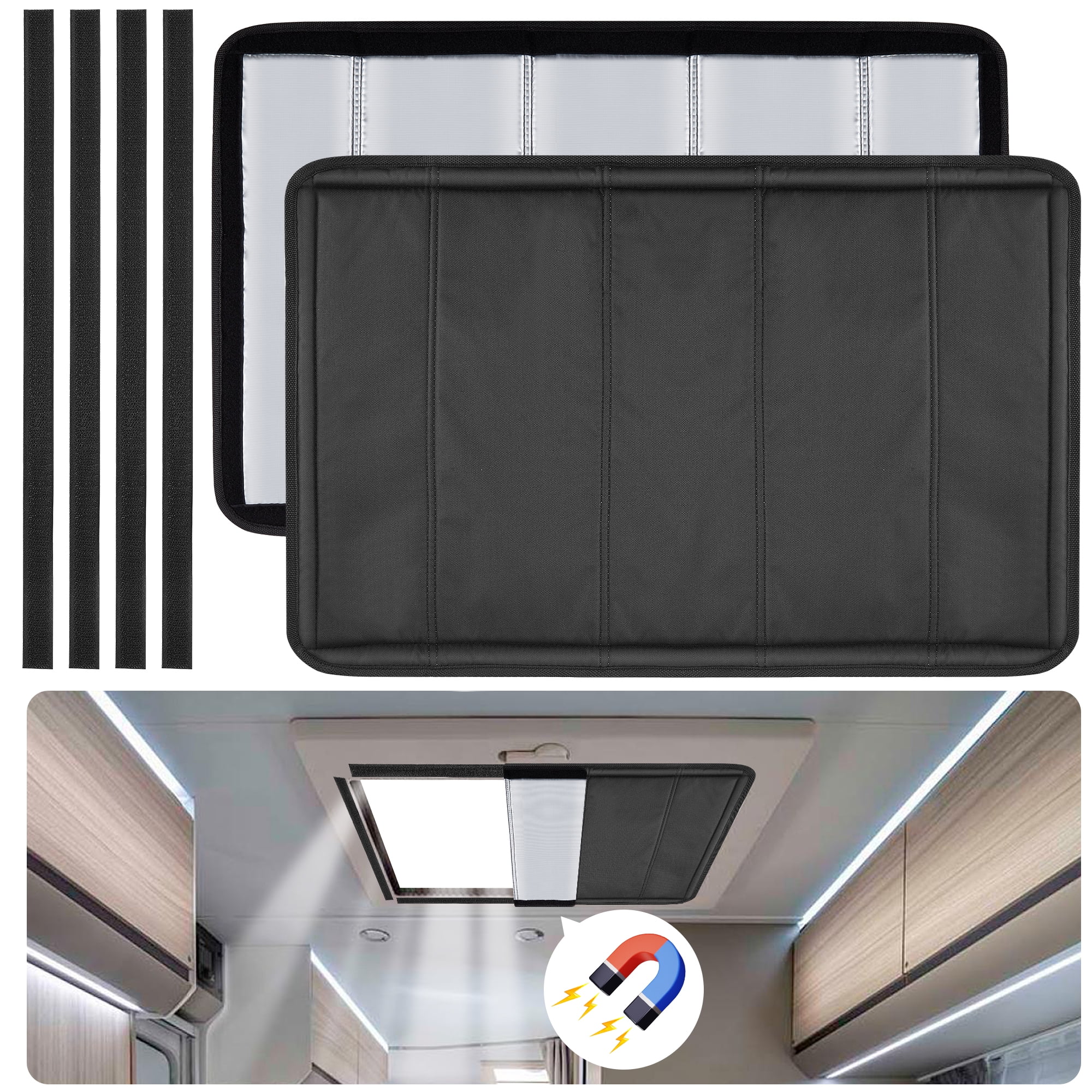 AGPtek RV Skylight Sunshade, Magnetic Waterproof, Heat Insulator for ...