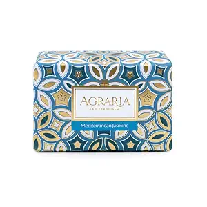 AGRARIA Luxury Bath Mediterranean Jasmine Soap, French Triple Milled ...