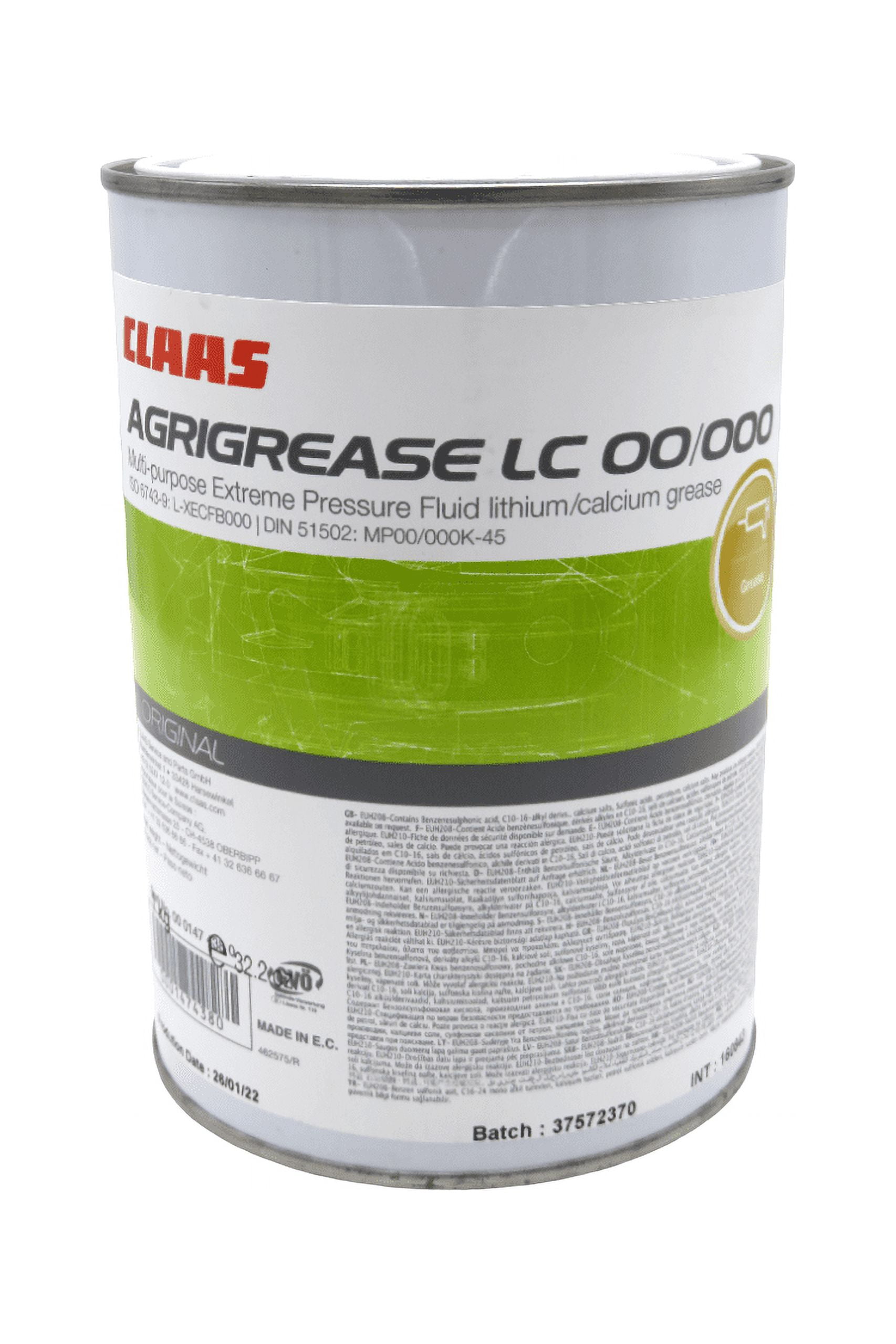 AGRIGREASE LC 00/000 Multi-Purpose Extreme Pressure Fluid Lithium ...
