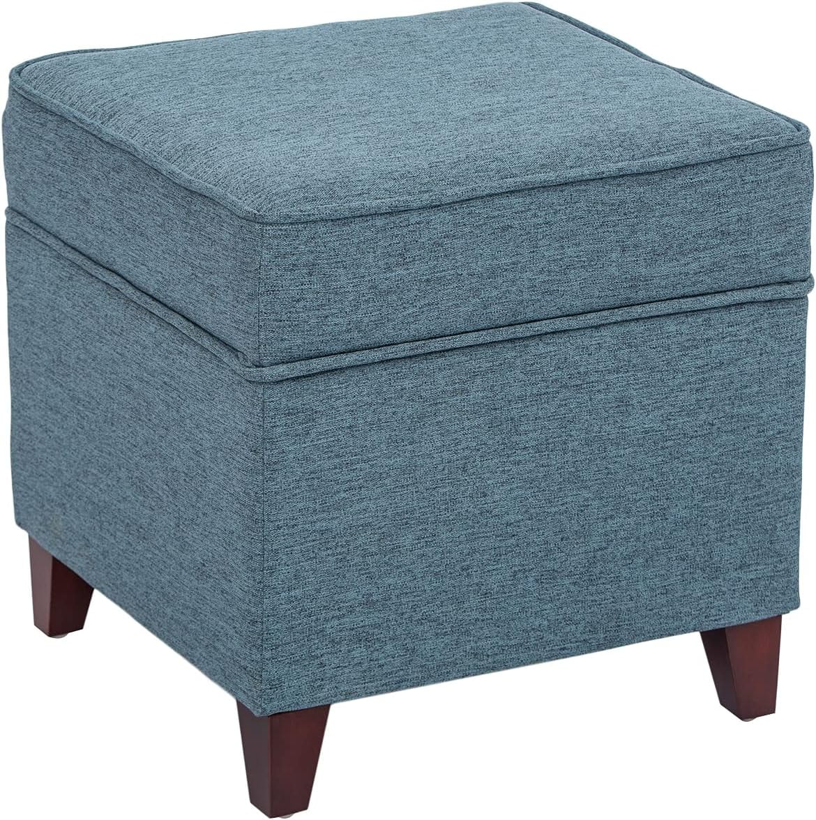 AGRTY 17 Inch Square Storage Ottoman,Small Foot Rest Stool for Couch ...