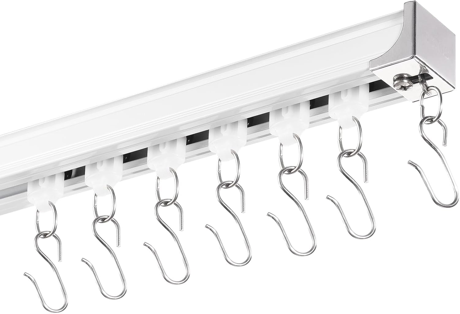 AGRTY 8.9FT Sliding Ceiling Curtain Track System, Wall or Ceiling ...