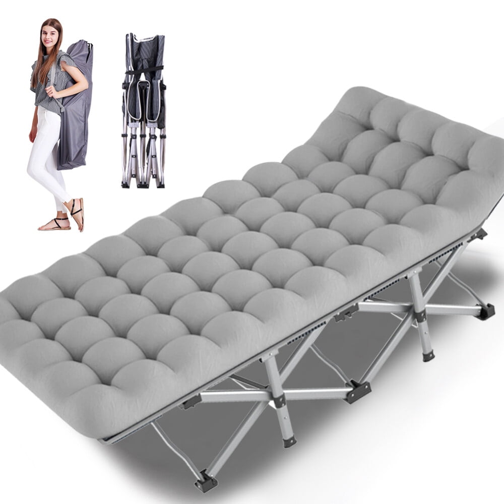 AGRTY Folding Camping Cot, Detachable Soft Pad, 600D Oxford Cloth ...