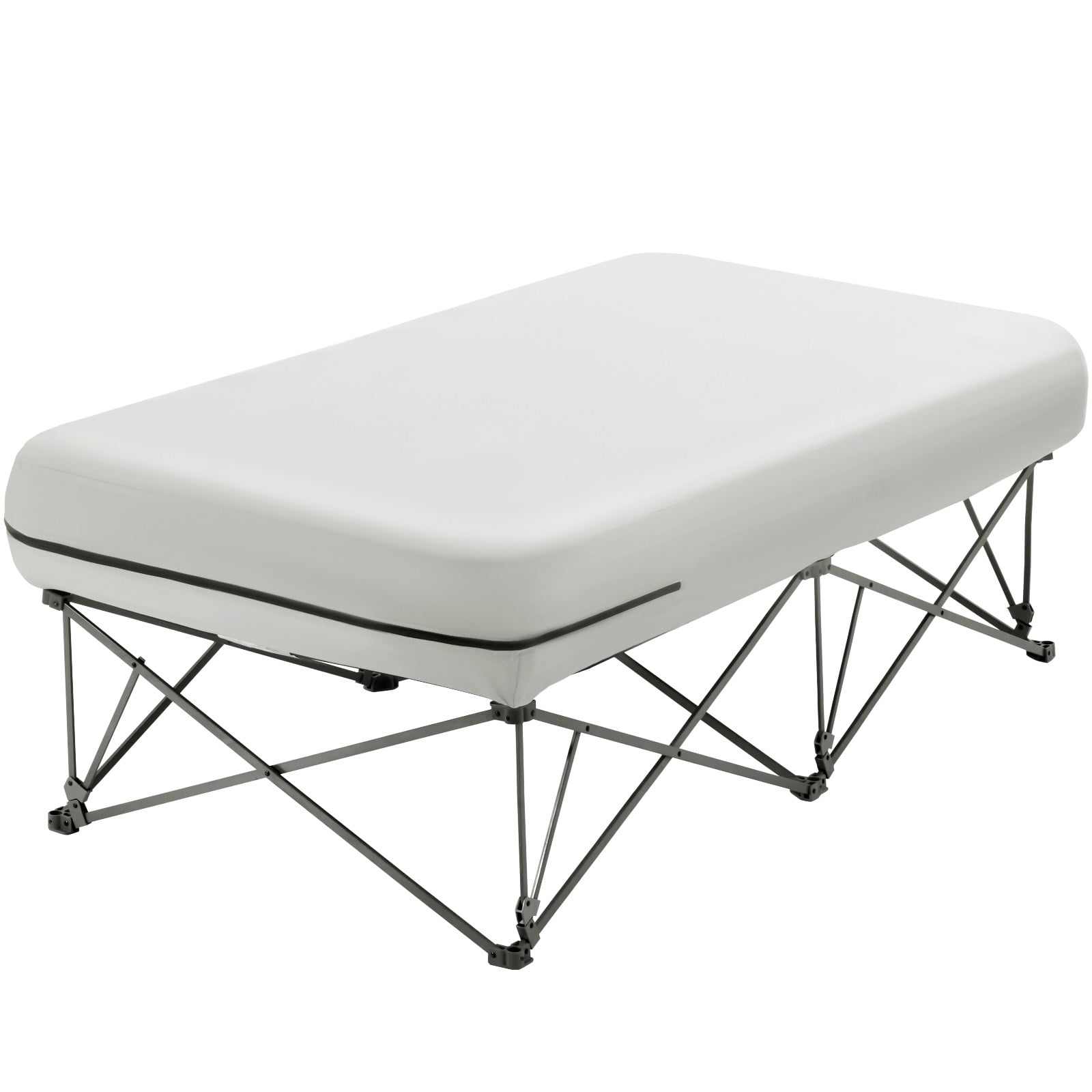 AGRTY Inflatable Air Mattress Cot with Frame & Pump, Foldable 1 Person ...