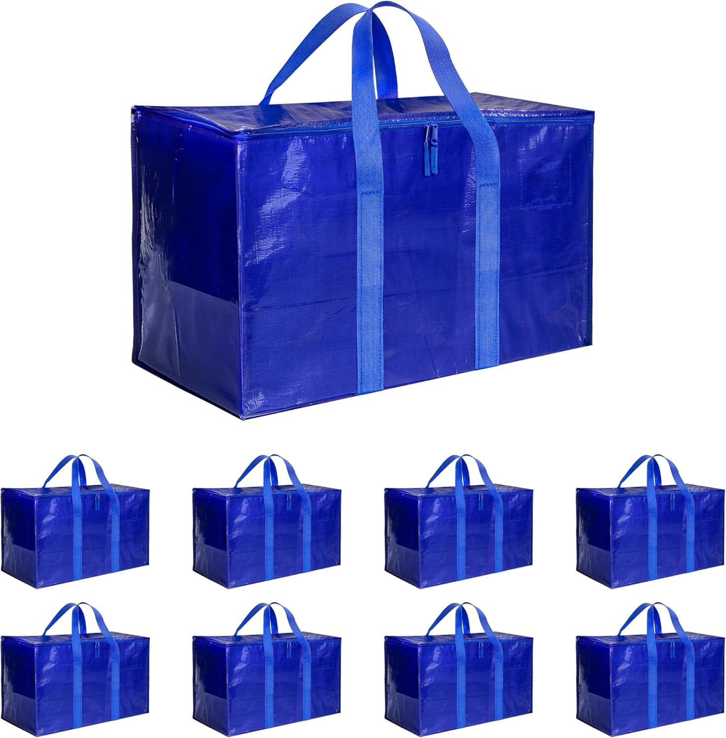 AGRTY Moving Bags, Heavy Duty Storage Totes with Lids, Sturdy Handles ...