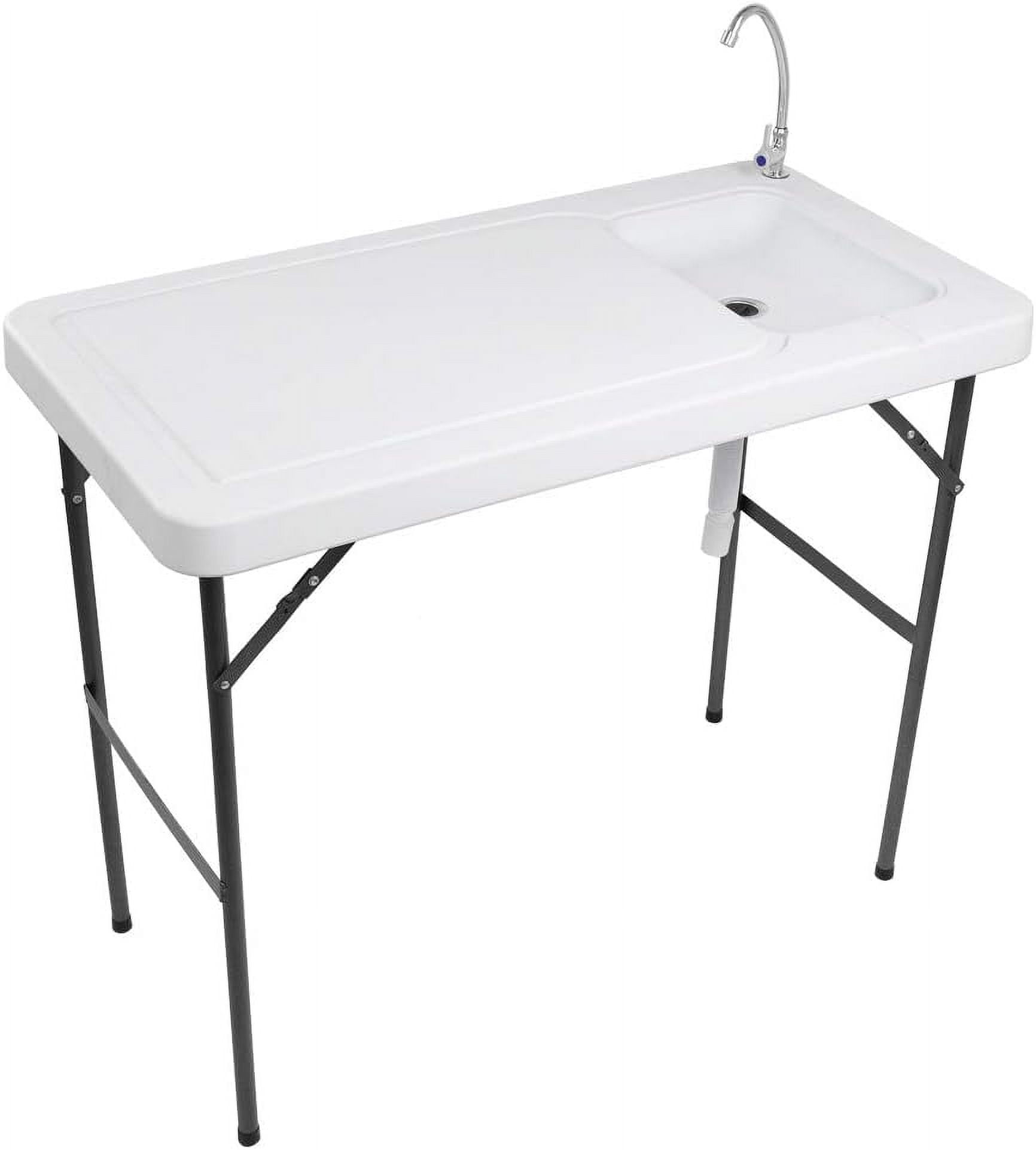 AGRTY Outdoor Folding Fish and Game Cleaning Table w/Sink| Portable ...