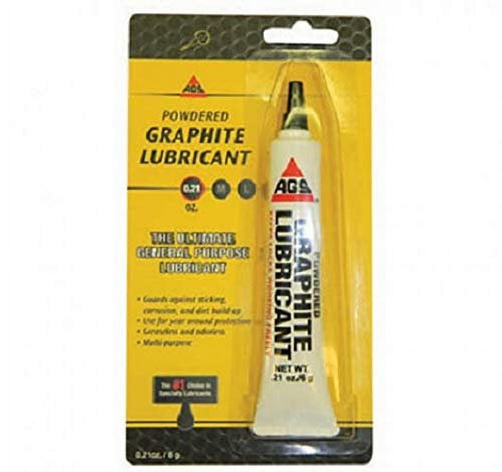 AGS MZ-2H X-Fine Graphite Lubricant .21 oz for Locks, Hinges, Tools ...