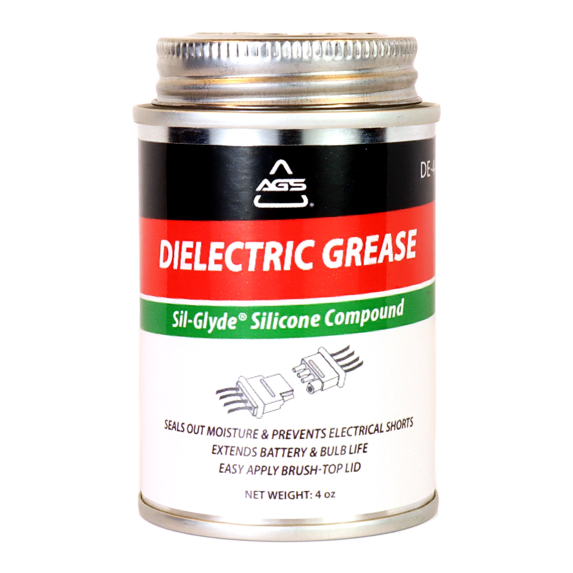 AGS Automotive Solutions Brush Top Can Dielectric Silicone Grease ...