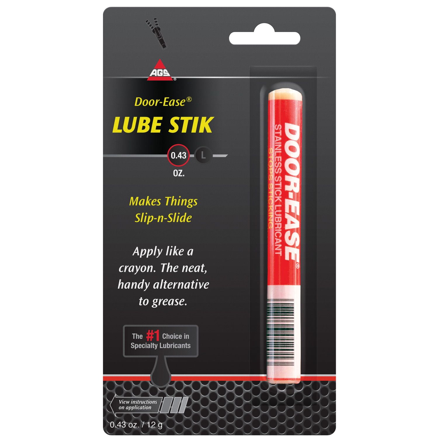 AGS Automotive Solutions Door Ease Lubricant Stick, .43 oz ...