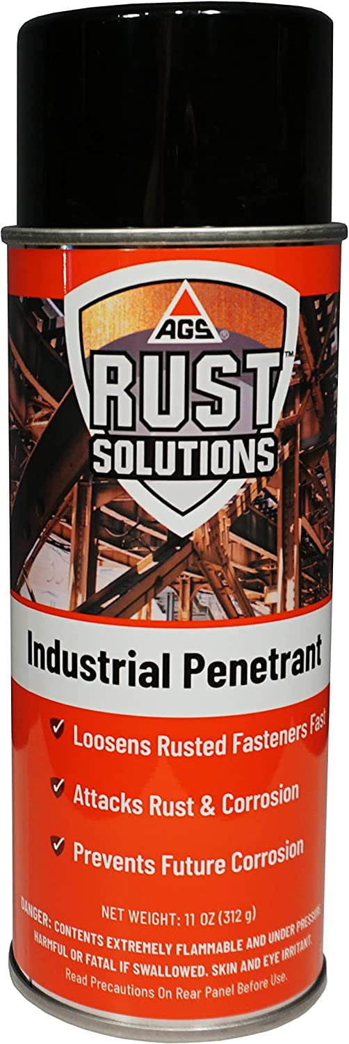 AGS RUST SOLUTIONS Professional Industrial Rust Penetrant Aerosol, 11 ...